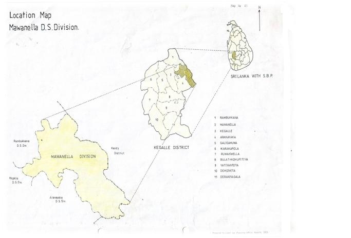 Maps - Mawanella pradesiya shabaha